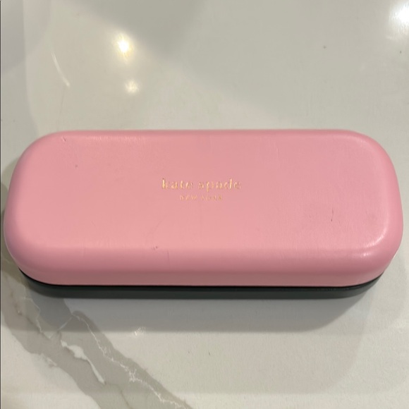 kate spade | Accessories | Kate Spade Pink And Black Glasses Case ...
